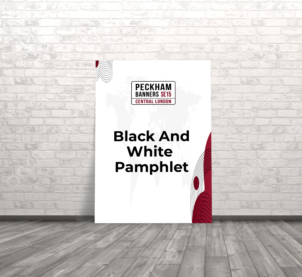Black And White Pamphlet Same Day & Next Day Delivery London