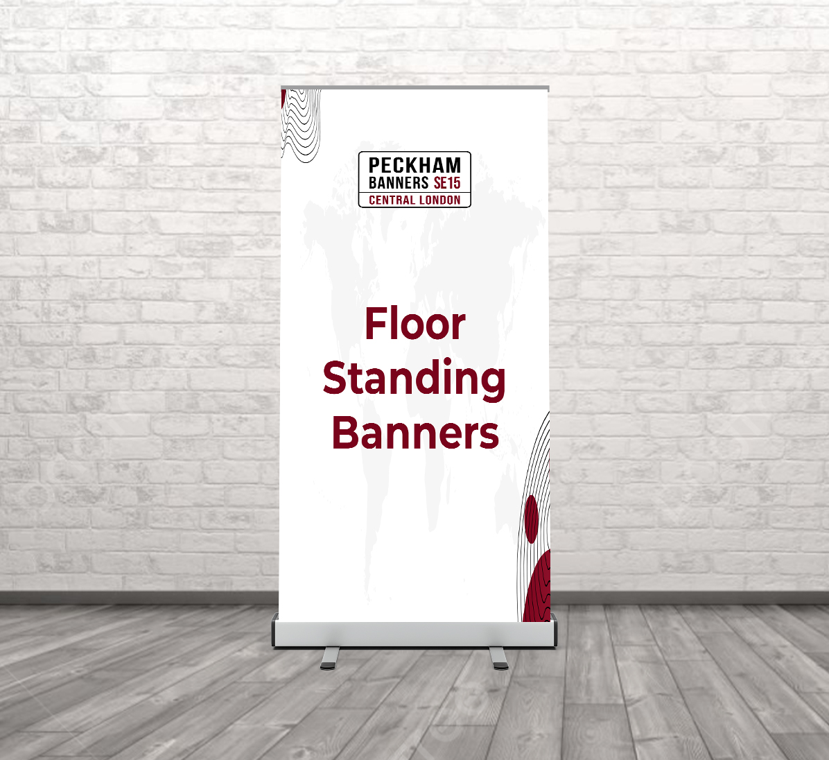 Floor Standing Banners Same Day & Next Day Delivery London