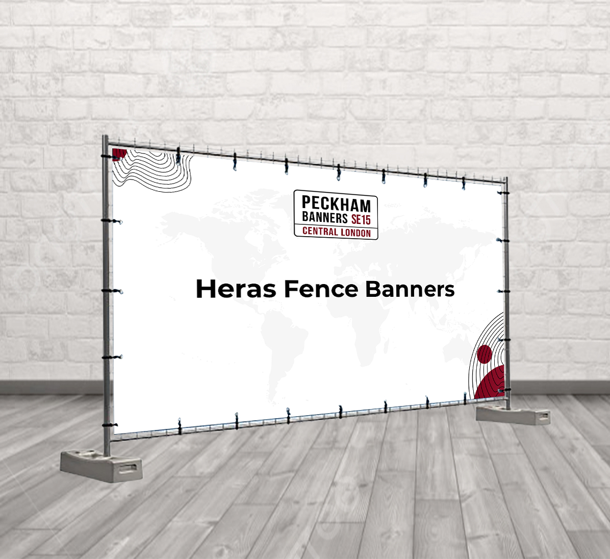 Heras Fence Banners Same Day & Next Day Delivery London