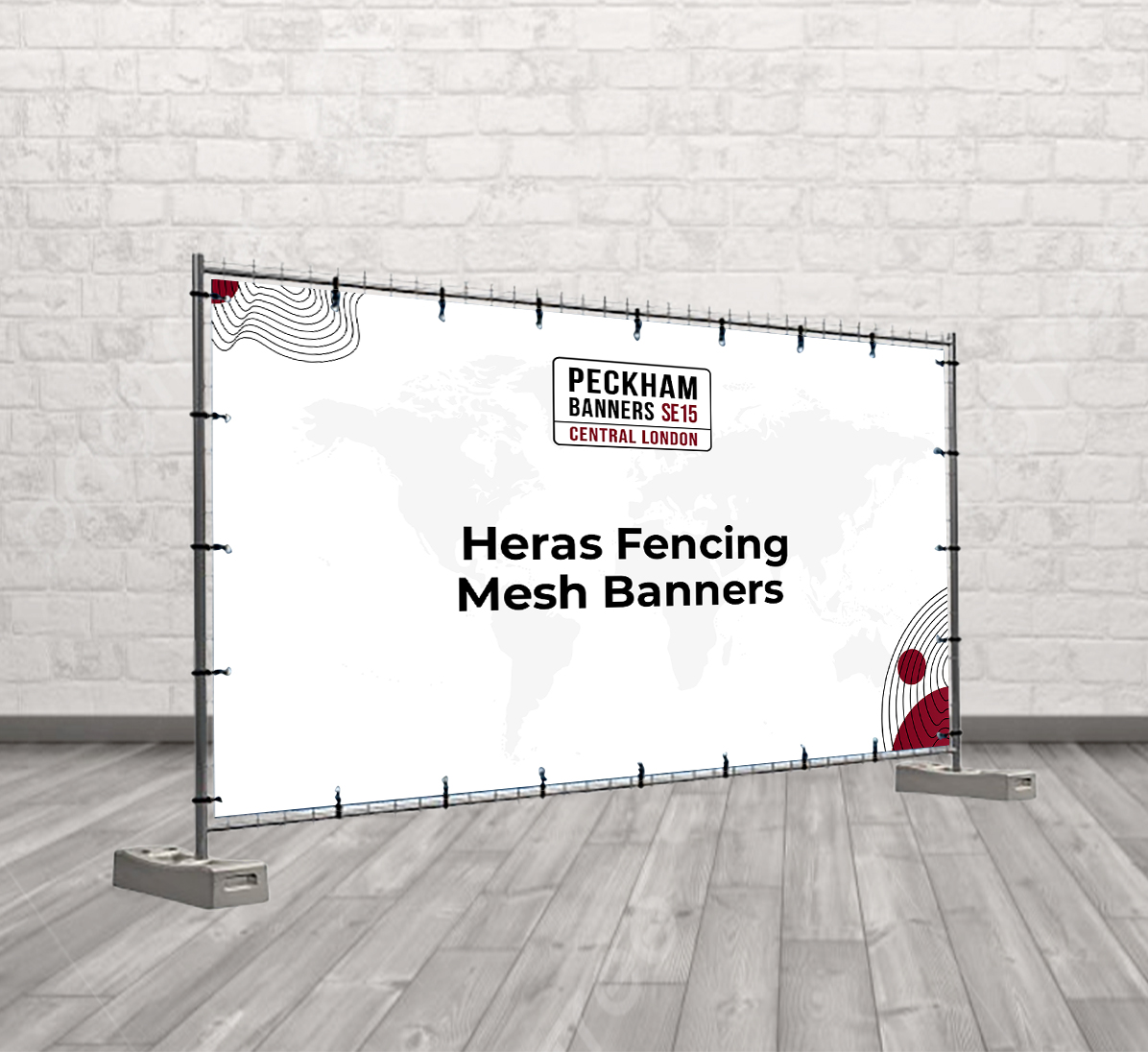 Heras Fencing Mesh Banners Same Day & Next Day Delivery London