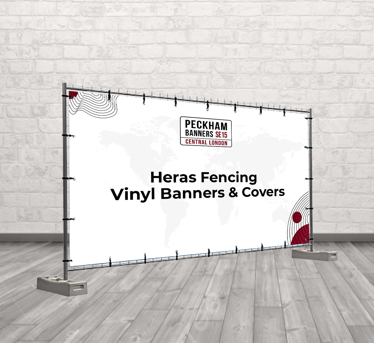 Heras Fencing Vinyl Banners & Covers Same Day & Next Day Delivery London